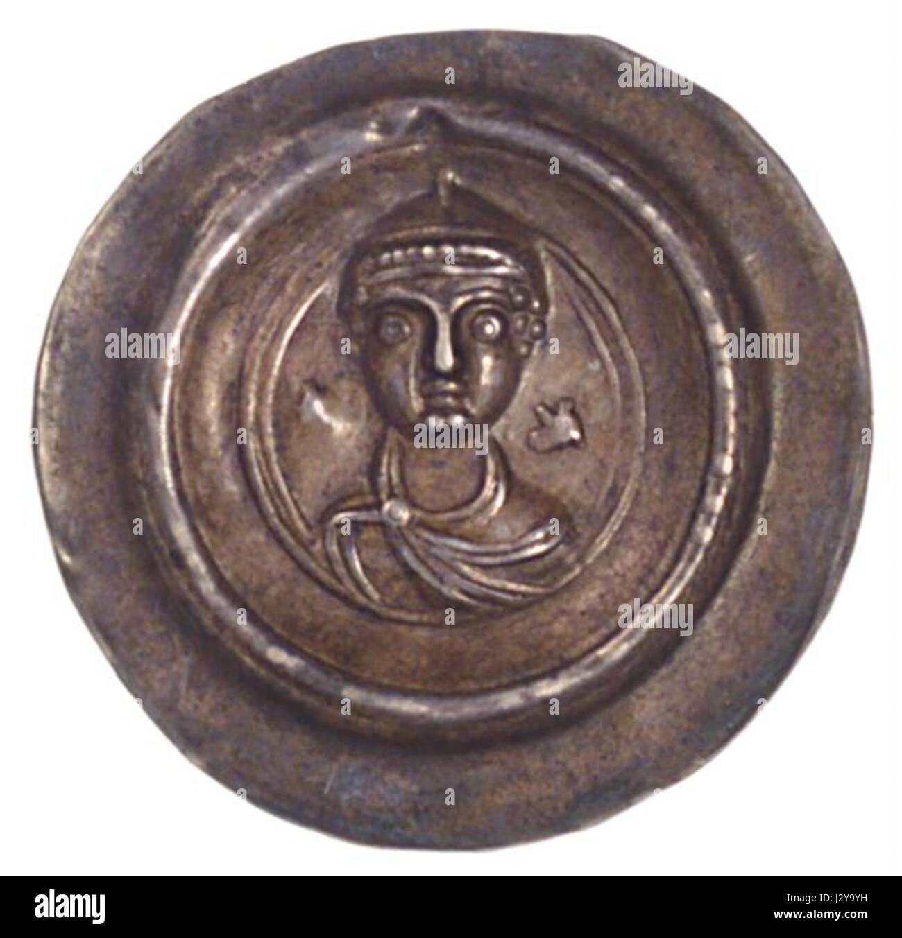 The Brakteat of Otto der Reiche, dating around 1156, is a medieval coin ...