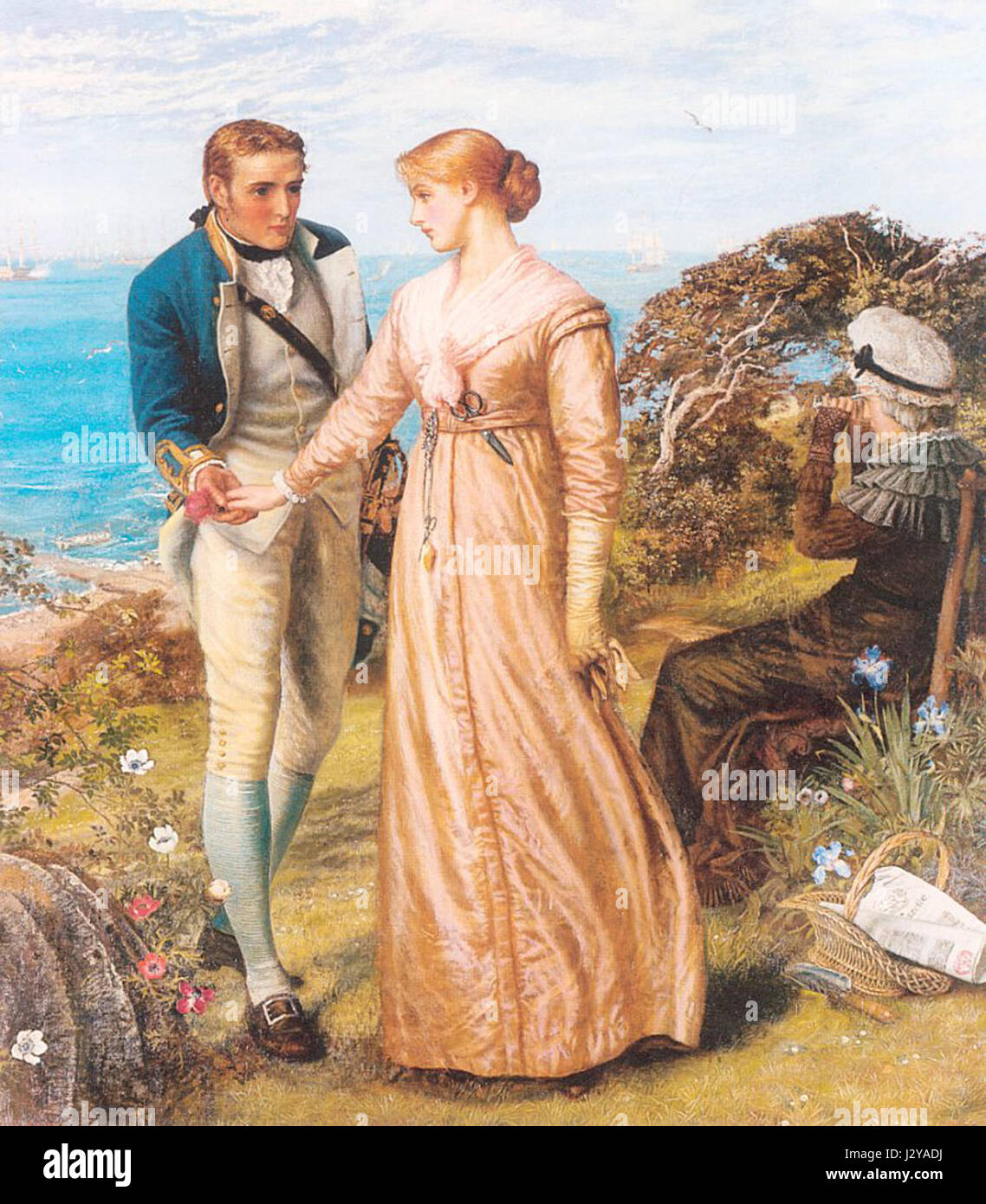 Arthur Hughes' painting 'The Sailing Signal Gun' depicts the use of a ...