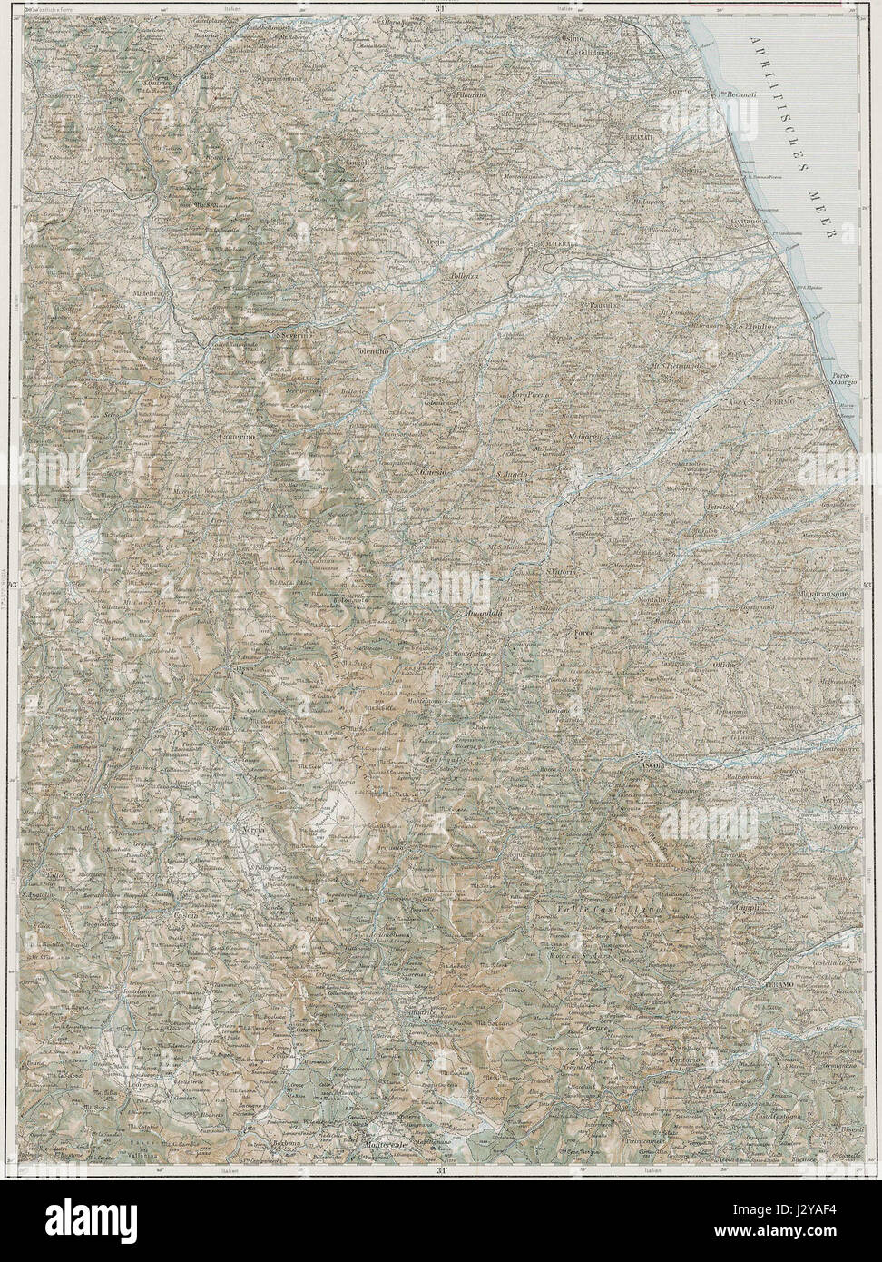 Ascoli map hi-res stock photography and images - Alamy
