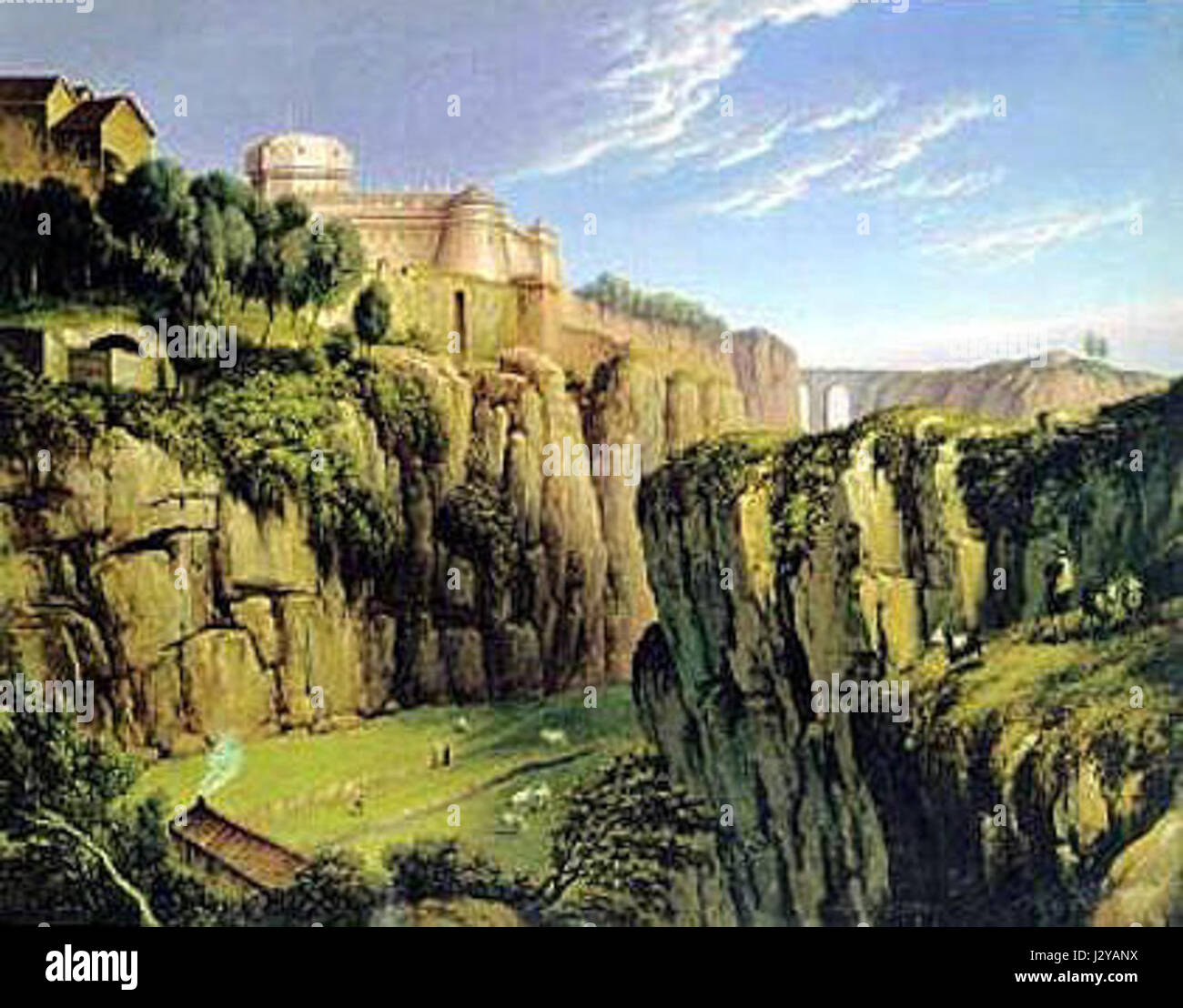 Burrone e fortezza di Civita Castellana refers to the ravine and ...