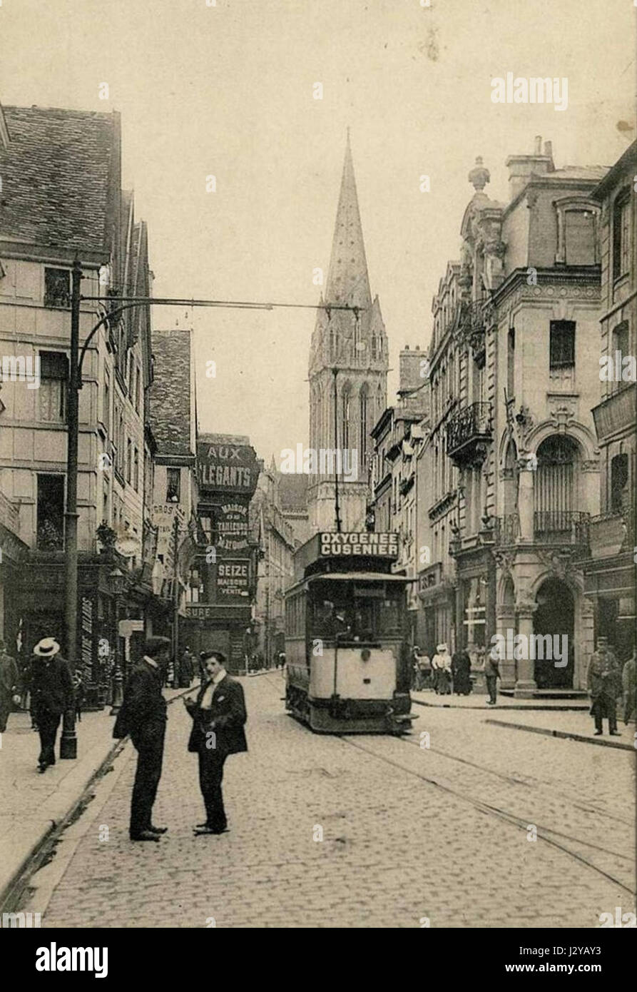 The Caen Ruesaintpierre tram is a public transportation system in Caen ...