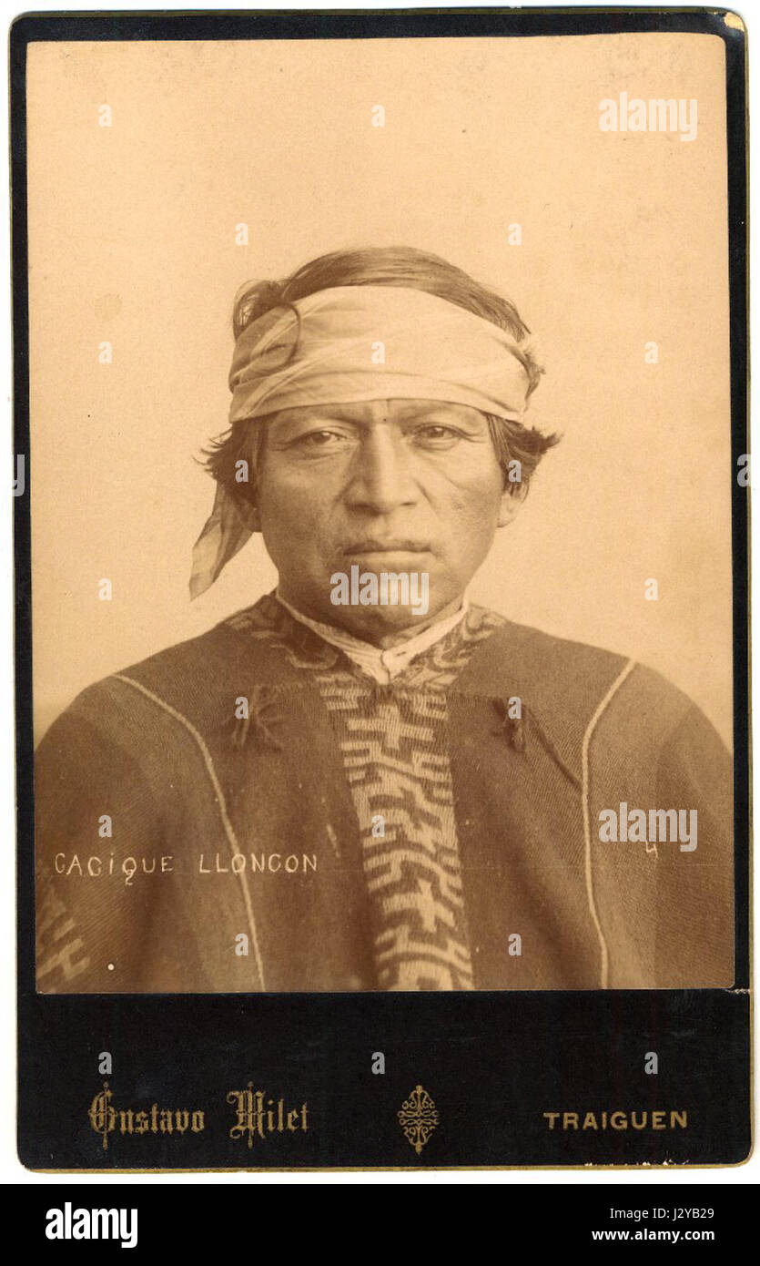 Cacique Lloncon refers to the Mapuche leader, a key figure in the ...