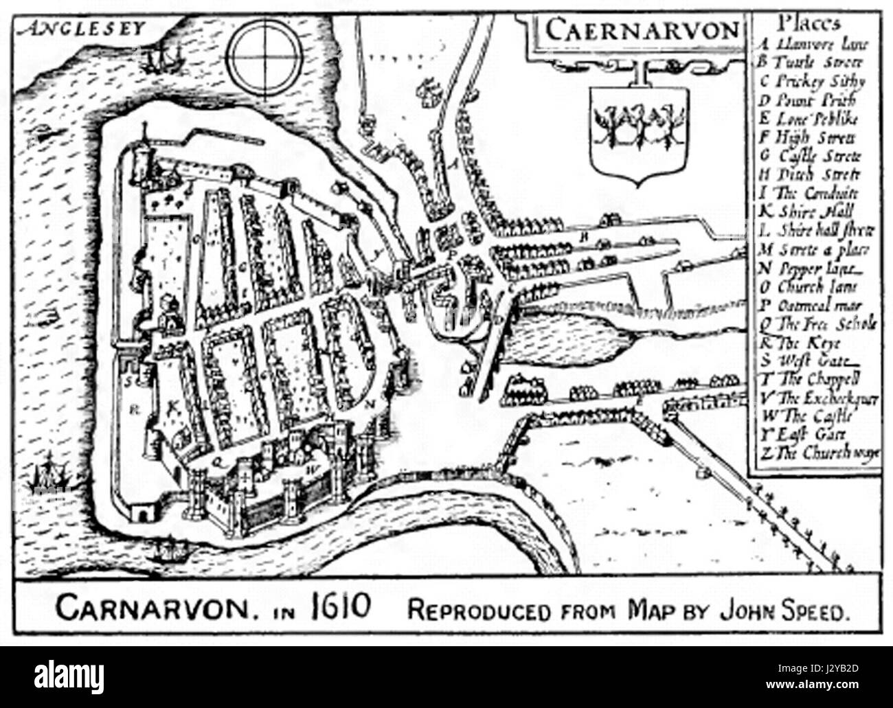 Castle in historic town Black and White Stock Photos & Images - Alamy