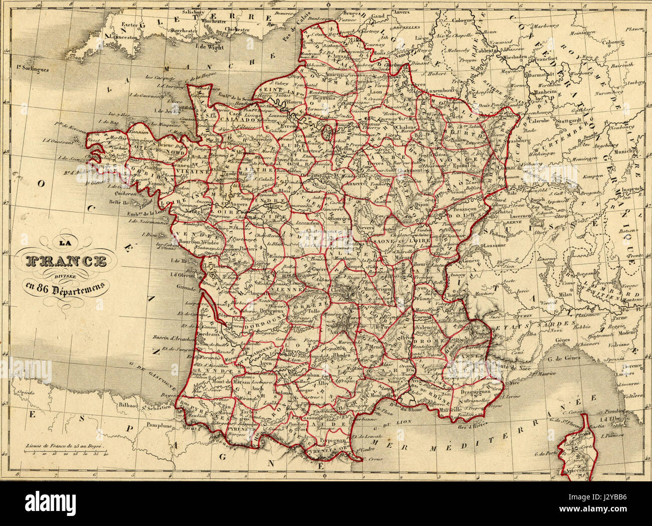 Political boundaries of france hi-res stock photography and images - Alamy