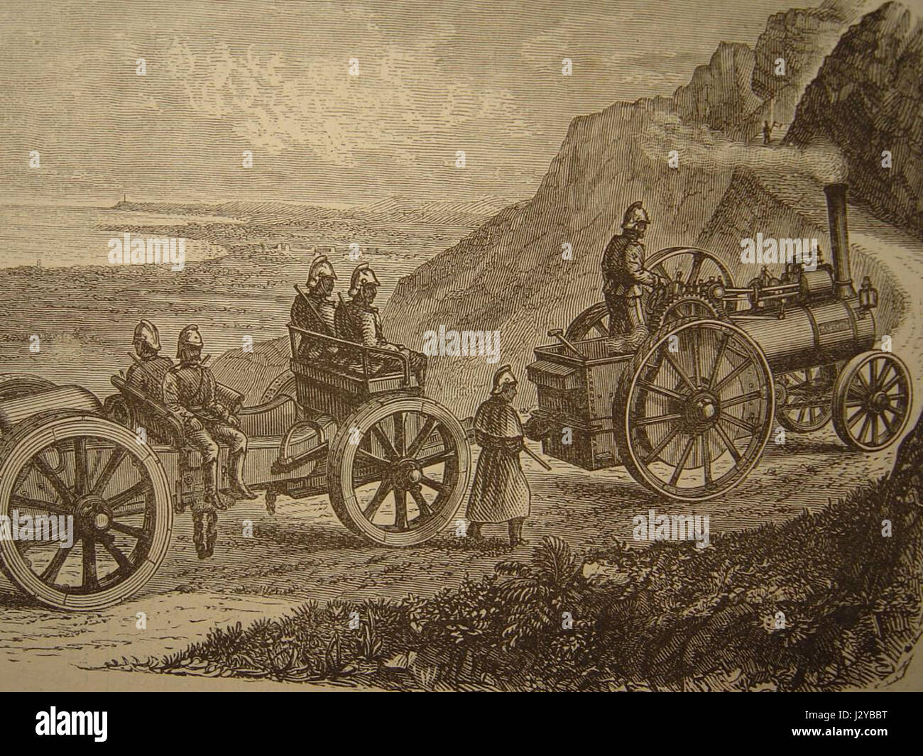 A depiction of a cannon with its carriage, likely from a historical ...