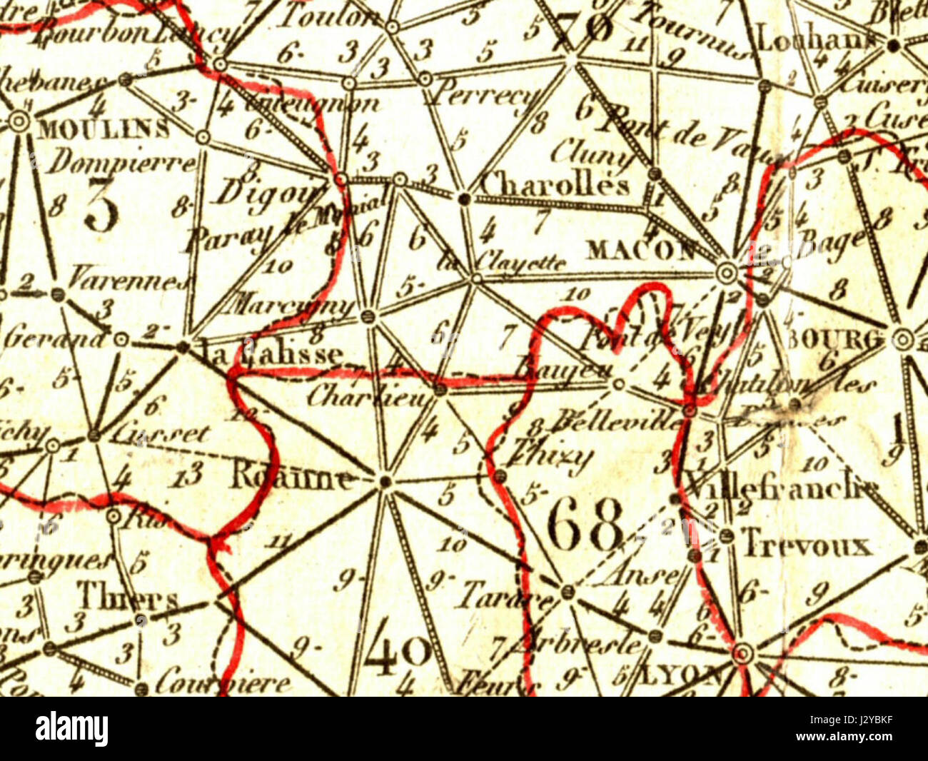 The 'Cart Bourgogne 1830' is an important historical map from 1830 that ...