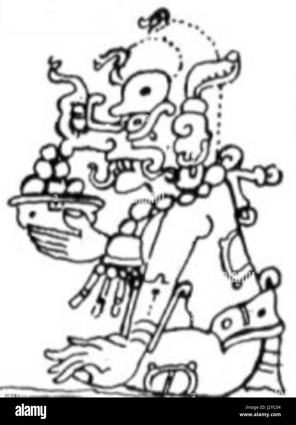 Chac Dresden is an ancient figure from Mayan mythology, often depicted ...