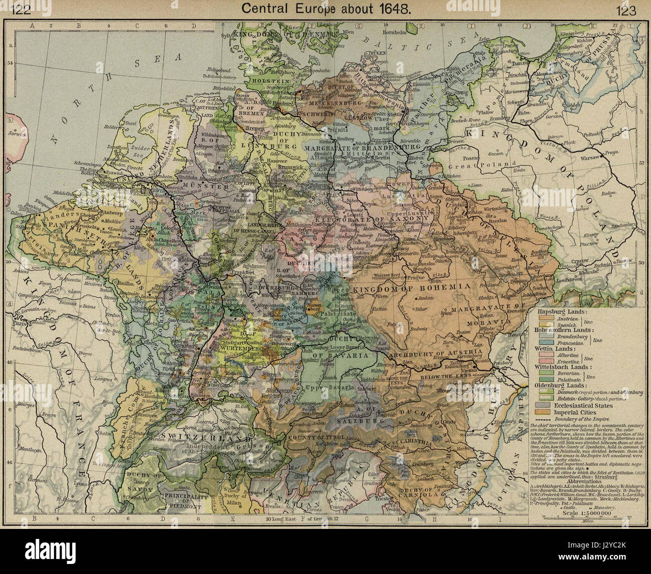 Europe 1648 map hi-res stock photography and images - Alamy