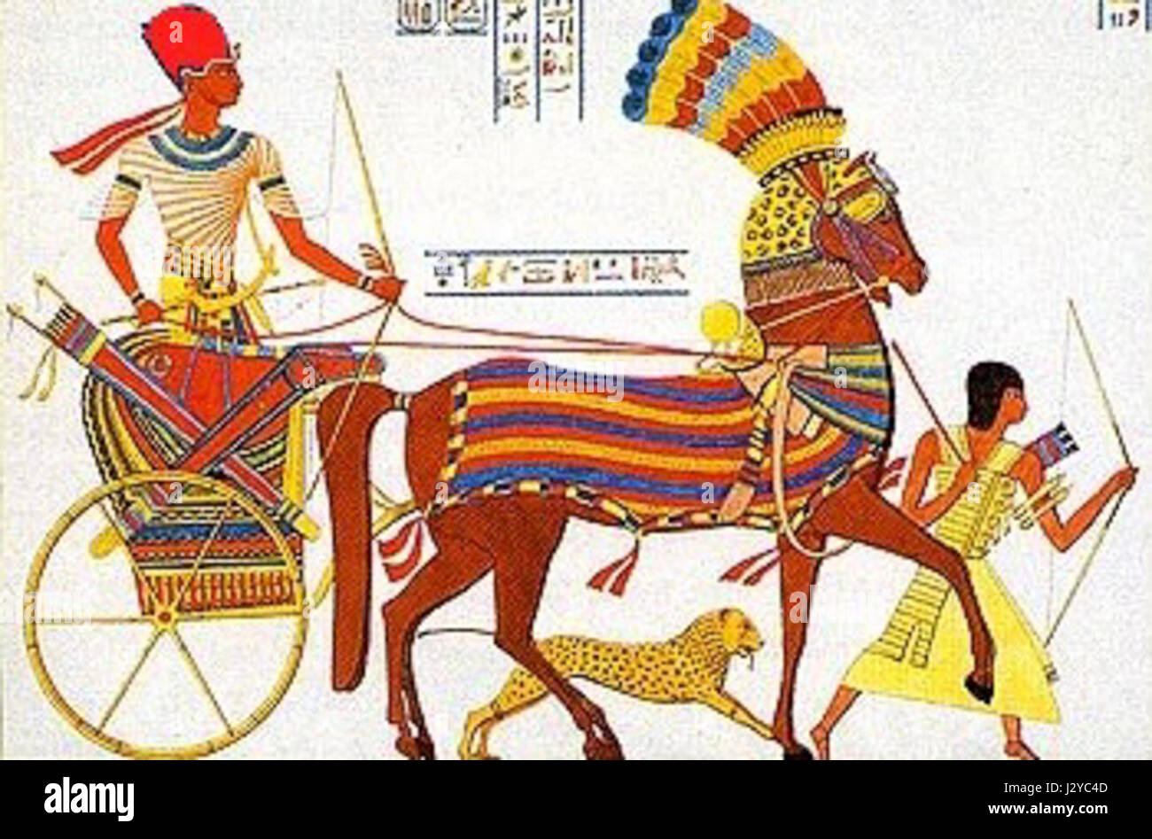 A chariot is a two-wheeled vehicle pulled by horses, commonly used in ...