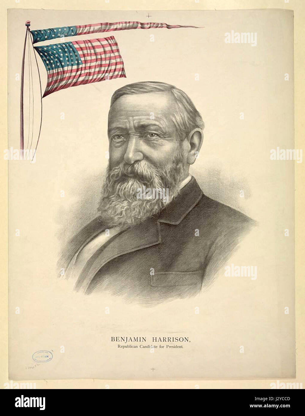 Benjamin Harrison campaign Stock Photo - Alamy