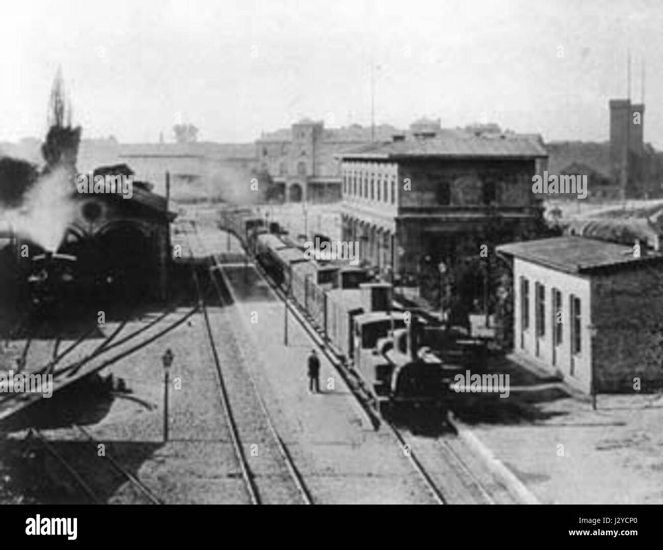 Historical image depicting train hi-res stock photography and images ...