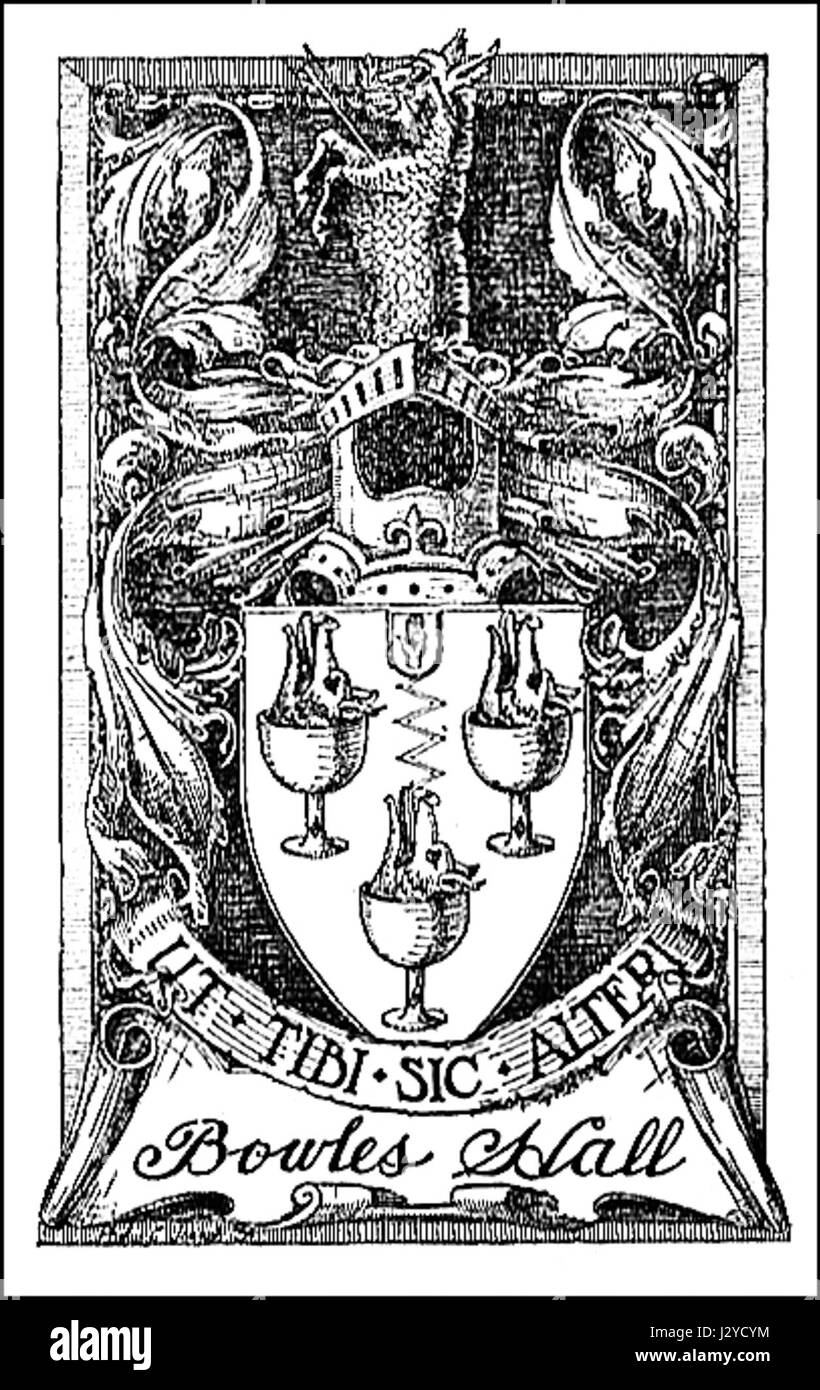 Bowles Hall Crest Stock Photo - Alamy