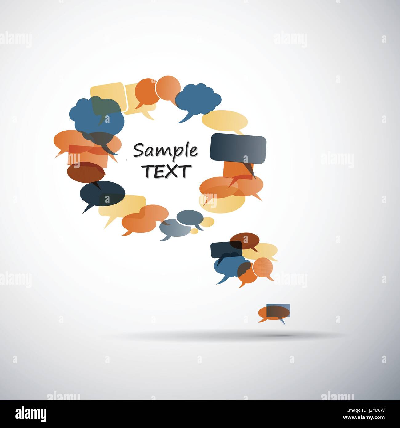 Speech Bubble Made from Colorful Small Bubbles - Illustration in Freely ...