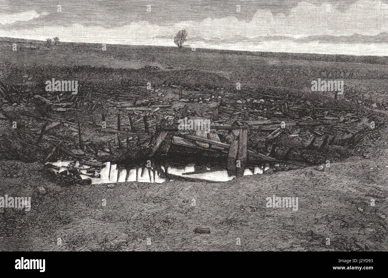 The Buiston Crannog excavations in 1881 uncovered evidence of early ...