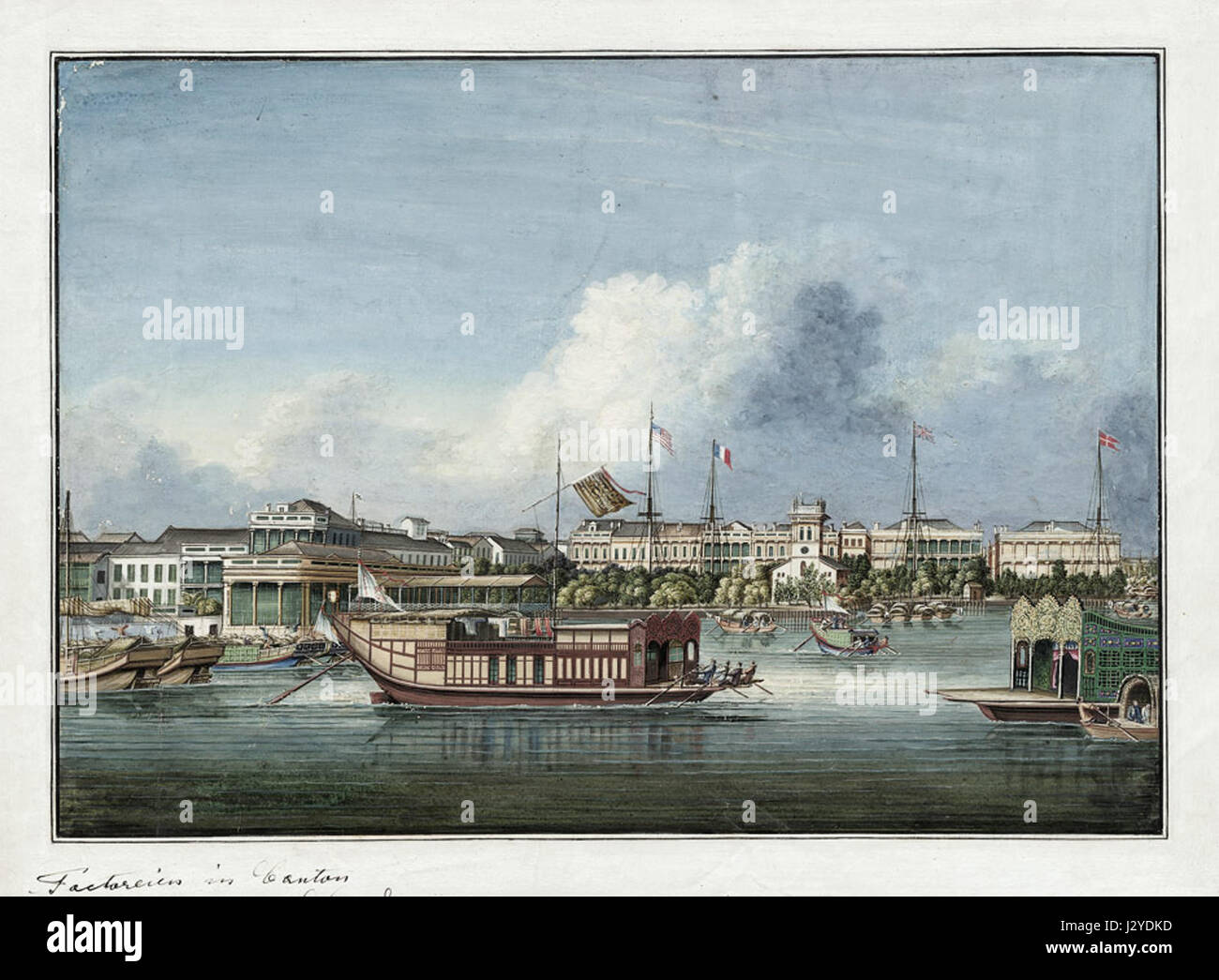 Canton, around 1850, was a thriving port city in southern China ...