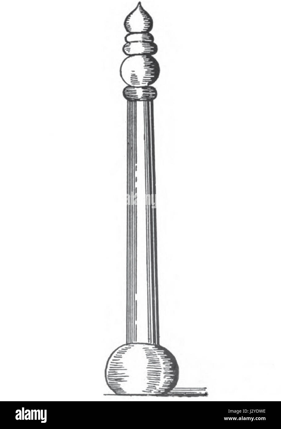 The Allahabad Pillar, depicted by Joseph Tiefenthaler in the 18th ...