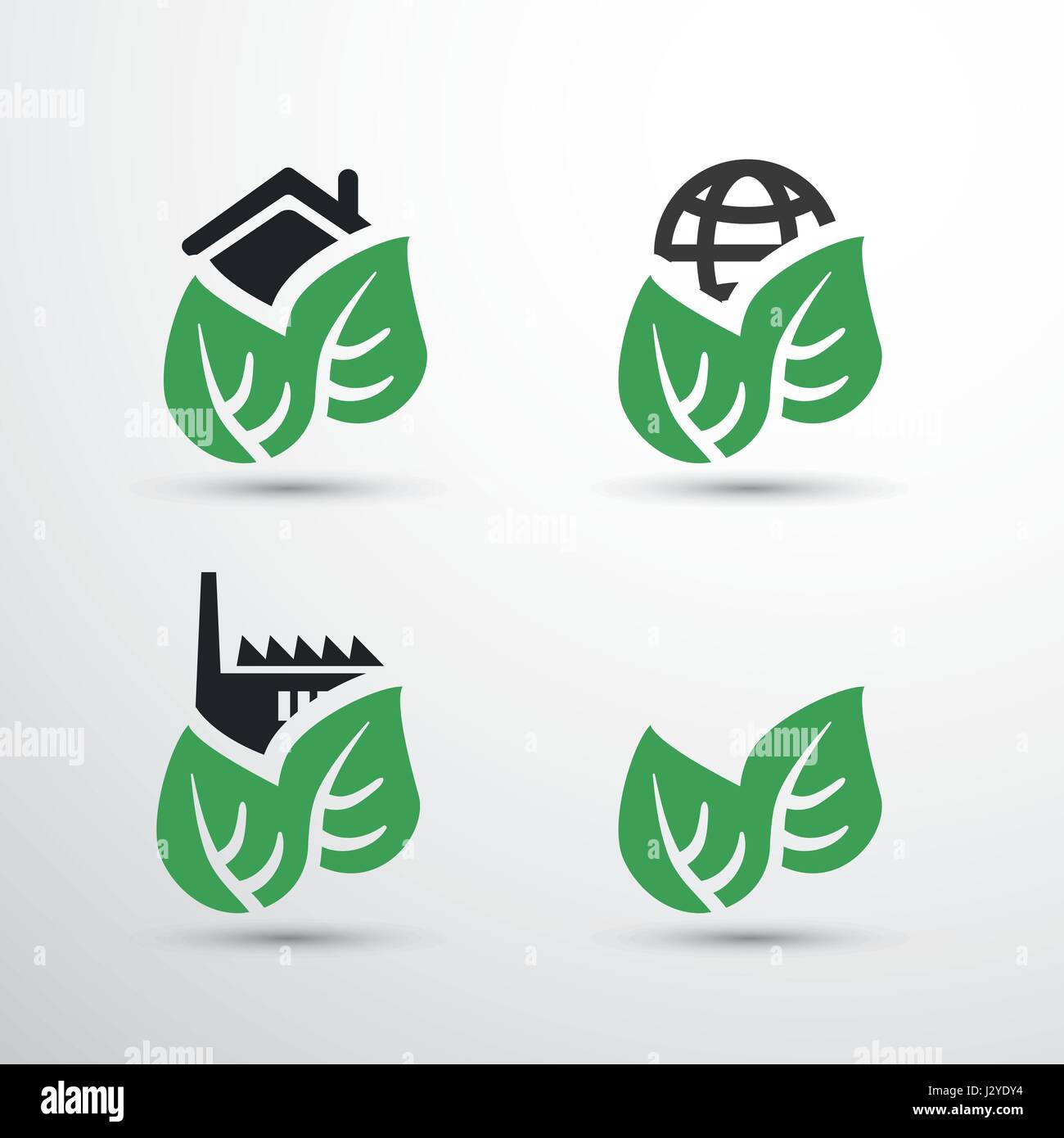 Renewable house logo hi-res stock photography and images - Alamy