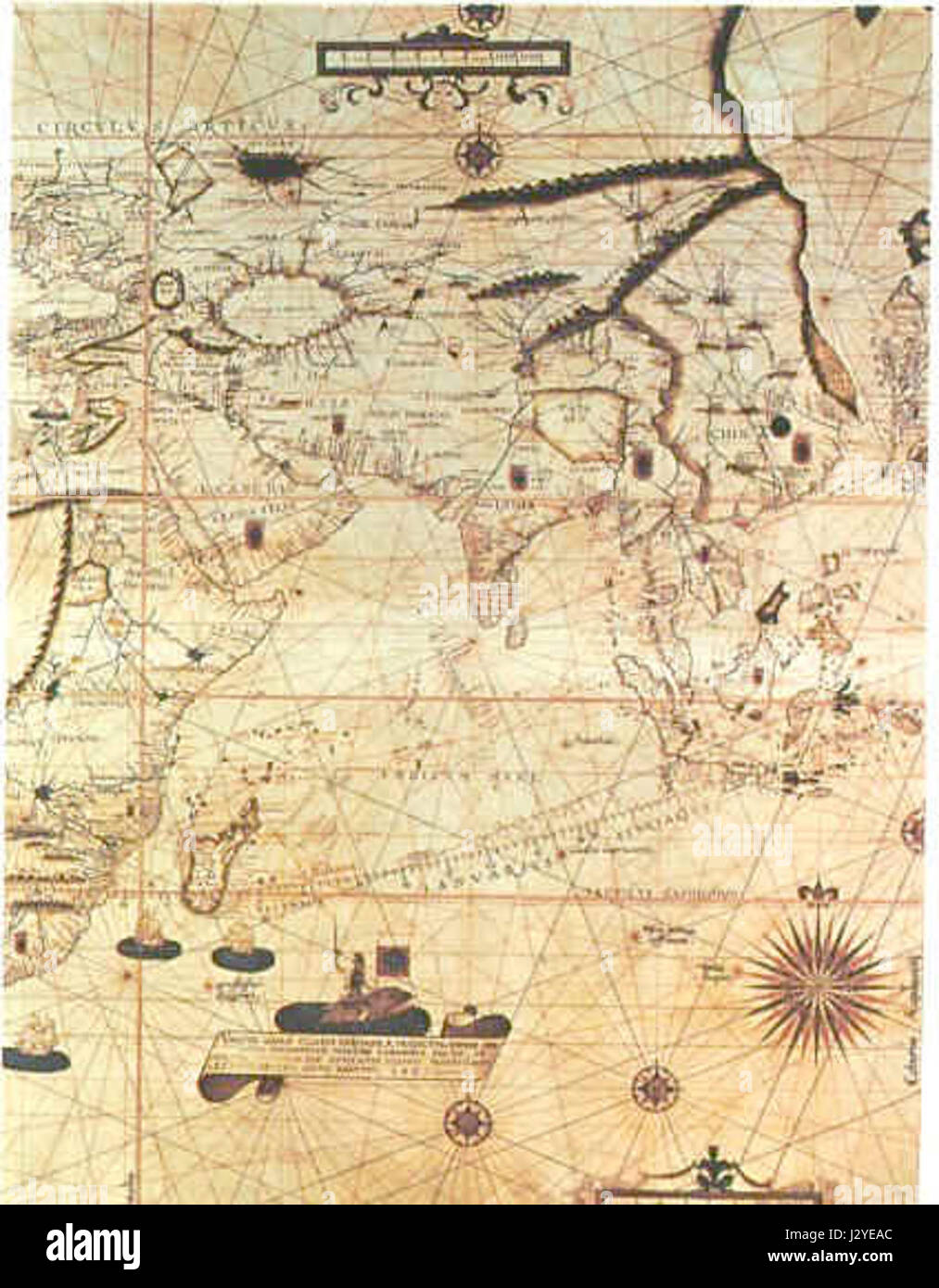 Age of Exploration-map Stock Photo - Alamy