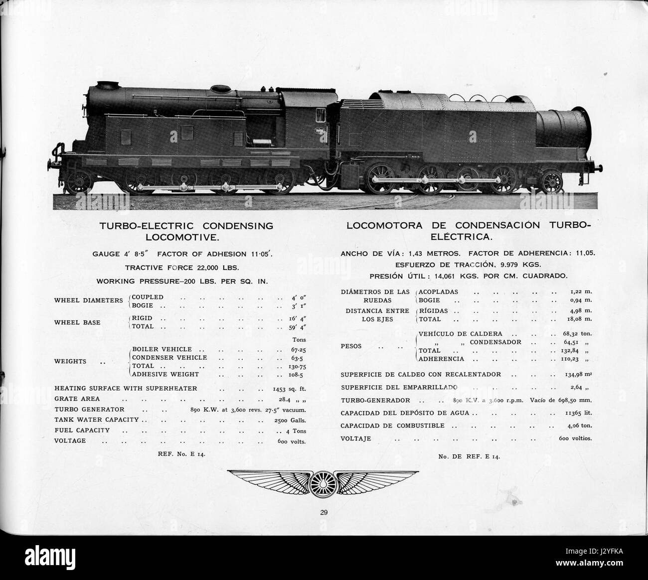 Armstrong Whitworth Turbo Electric Locomotive Stock Photo - Alamy