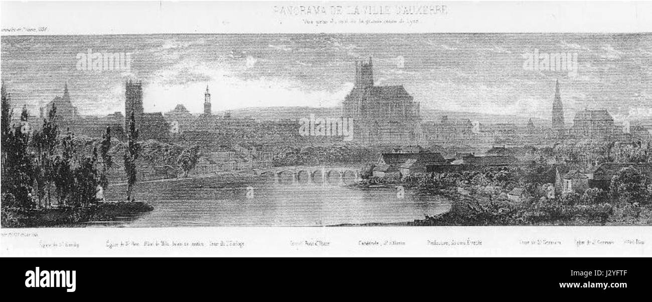 Map of auxerre hi-res stock photography and images - Alamy