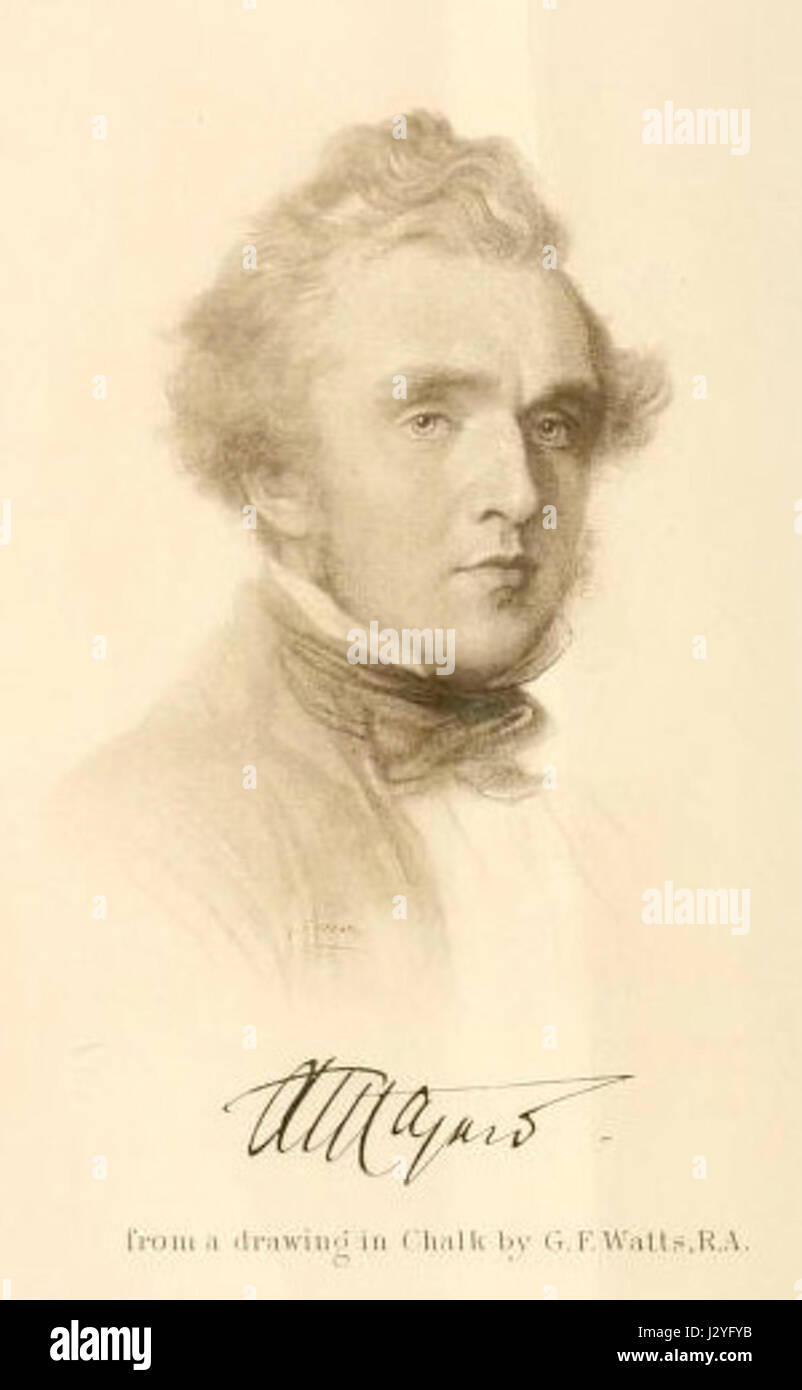 Austen Henry Layard Portrait 1848 Stock Photo - Alamy