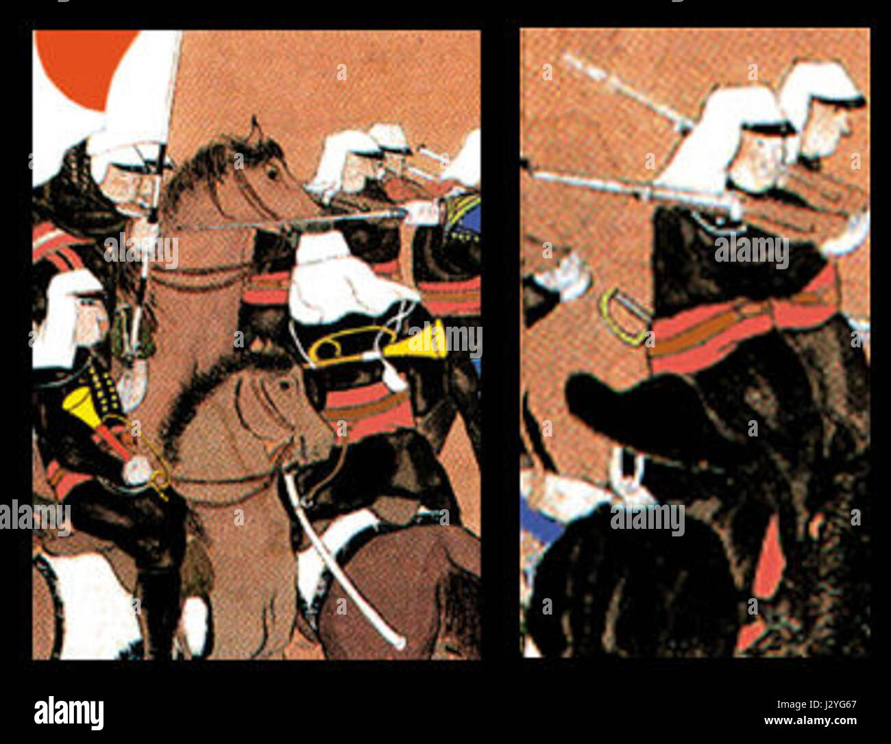 Bakufu French style cavalry and infantry detail Stock Photo - Alamy