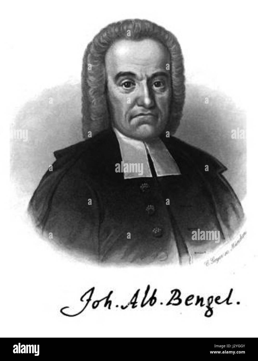 Bengel Stich 1865 Stock Photo - Alamy
