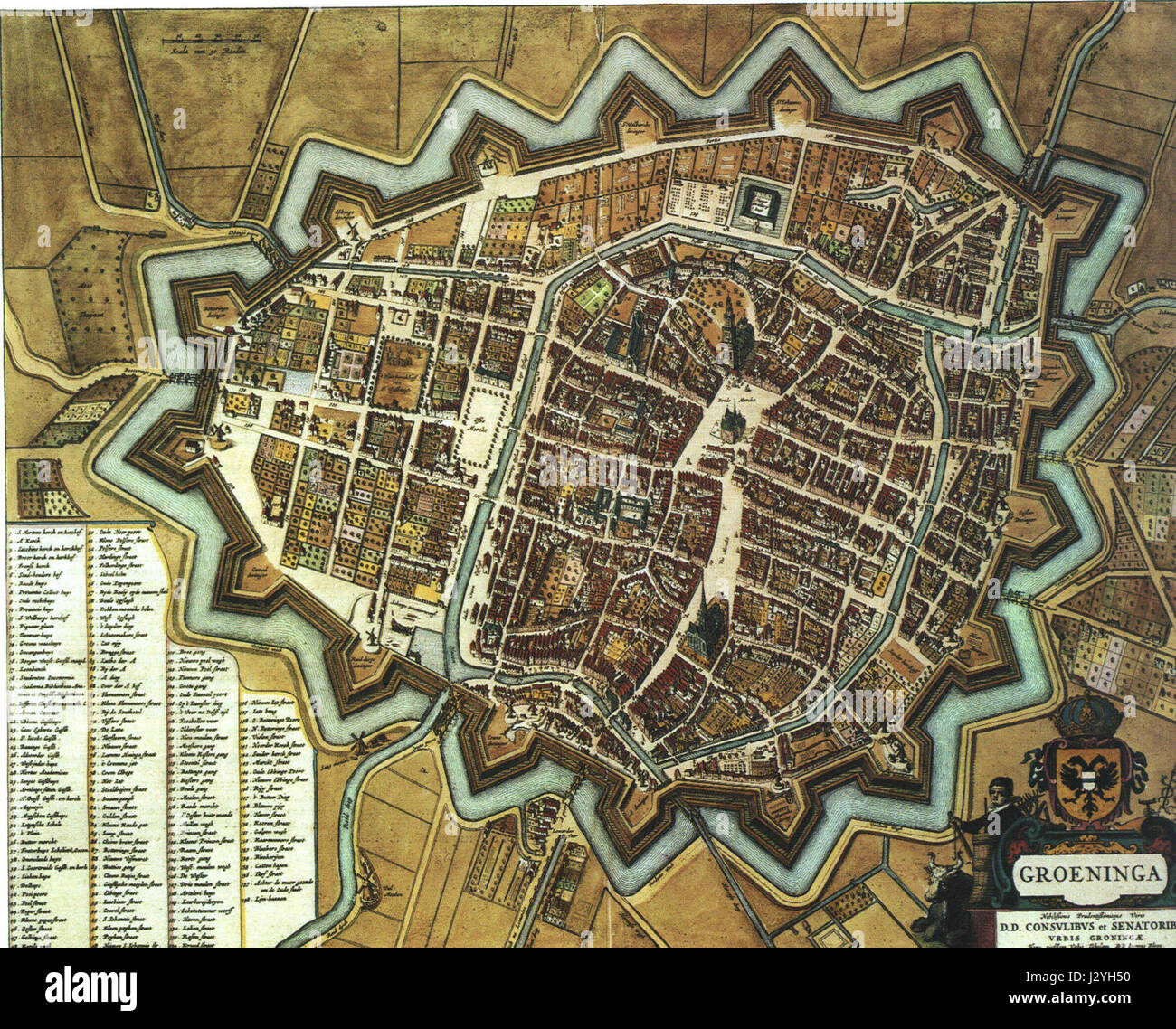 This map, created by Blaeu in 1652, depicts the region of Groningen ...