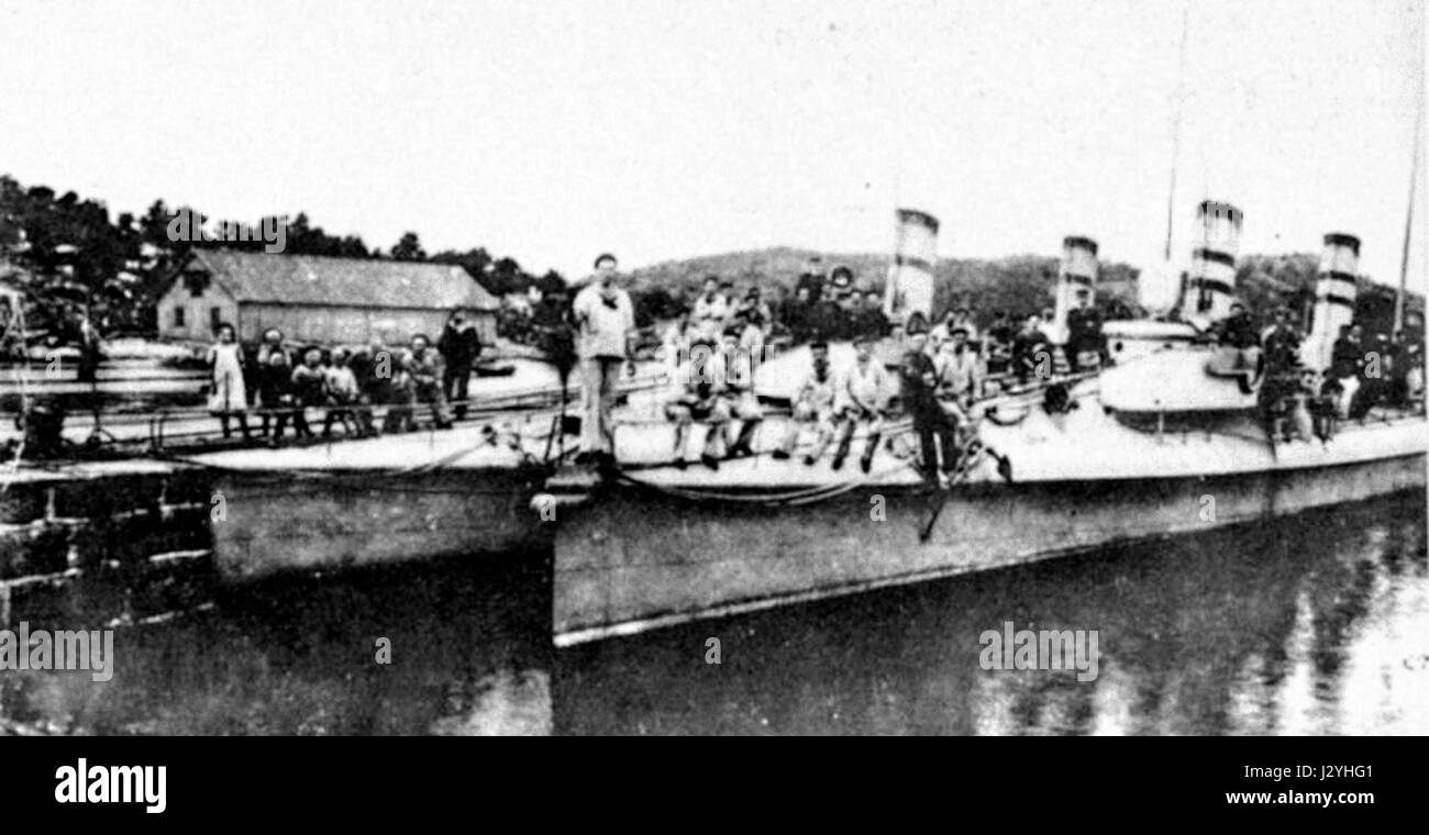 'Brand and Storm in Marvika' is a dramatic 1903 painting depicting a ...