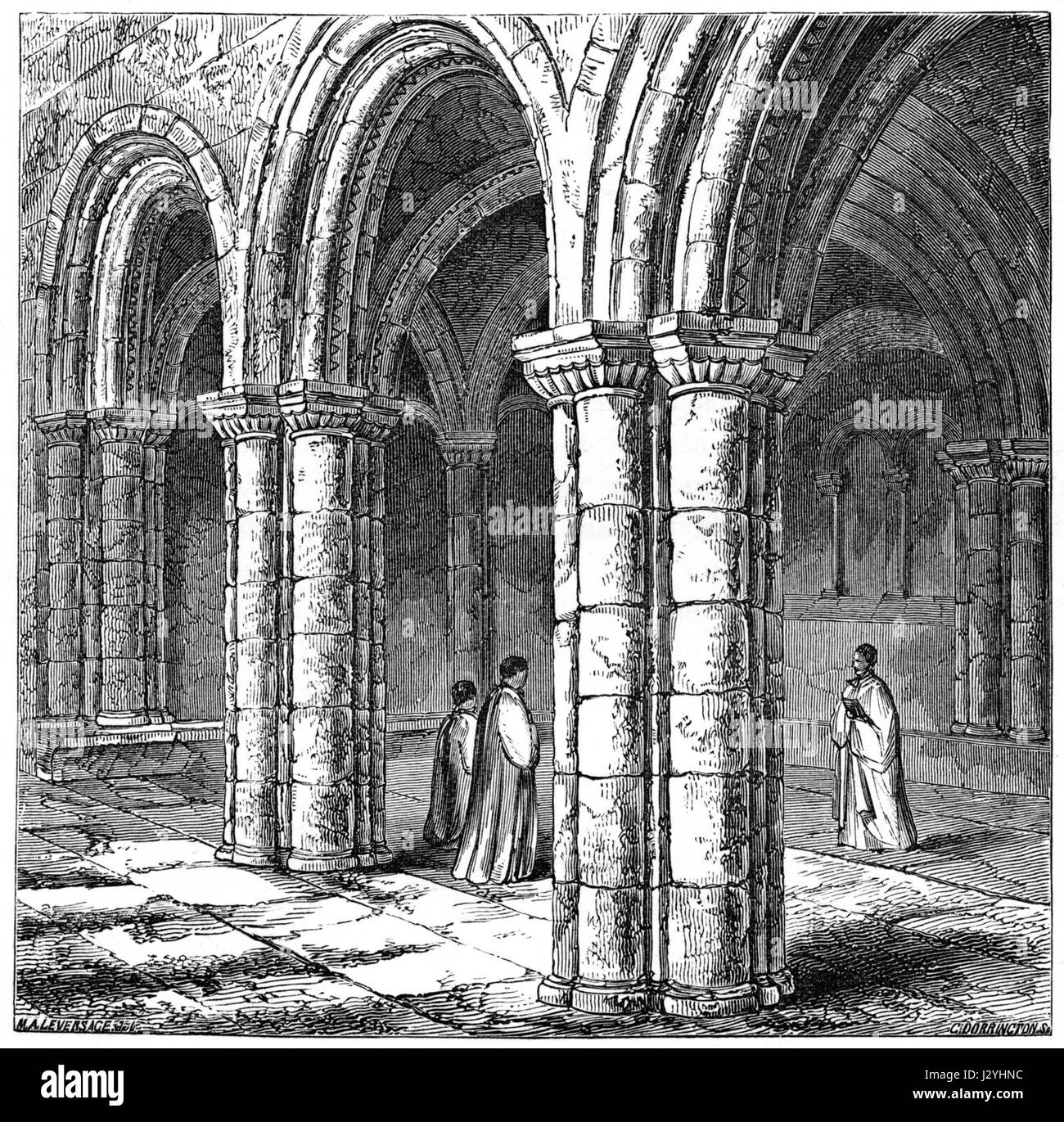 Medieval gothic room Black and White Stock Photos & Images - Alamy