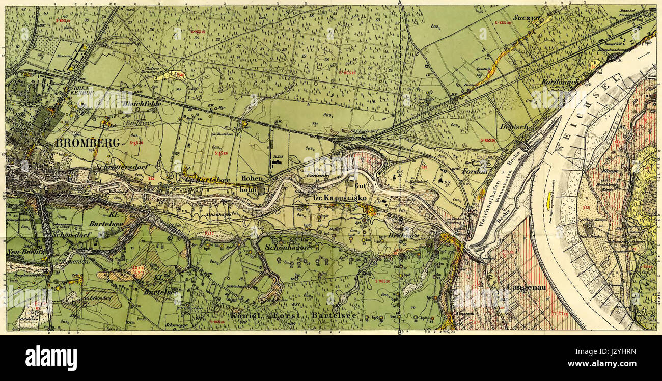 Map of bromberg hi-res stock photography and images - Alamy