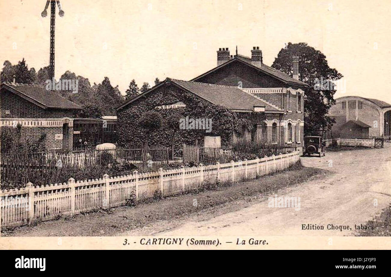 Cartigny (80), la nouvelle gare Stock Photo - Alamy