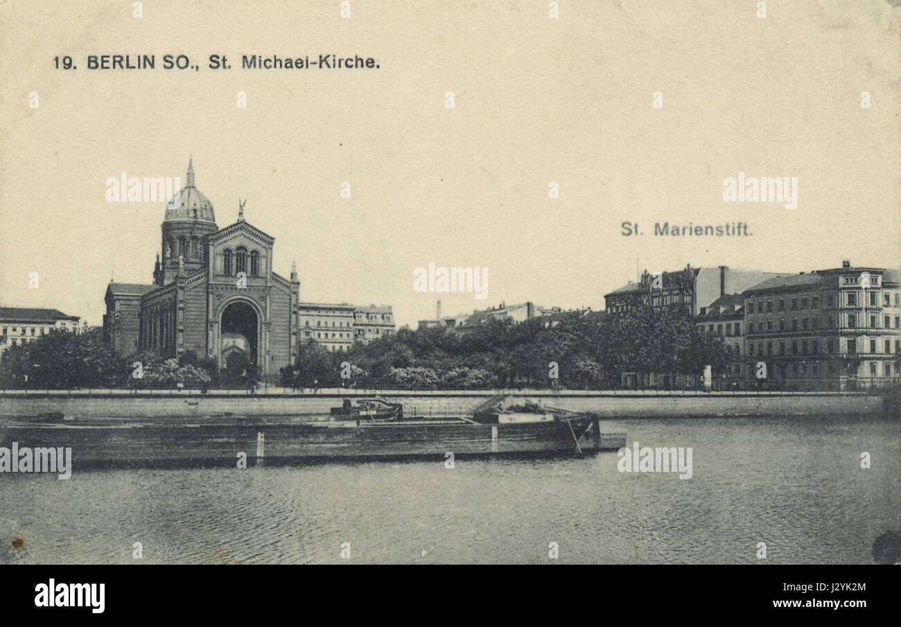 This postcard from Berlin-Mitte showcases a historic view of the city ...