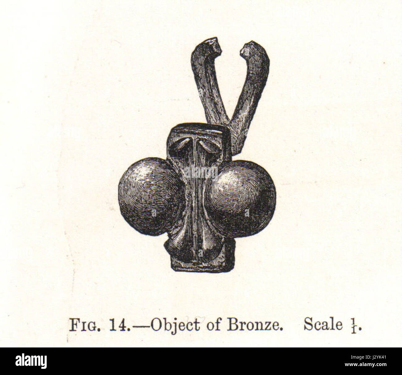 A bronze artifact recovered from Lochspouts Loch, Scotland, which ...