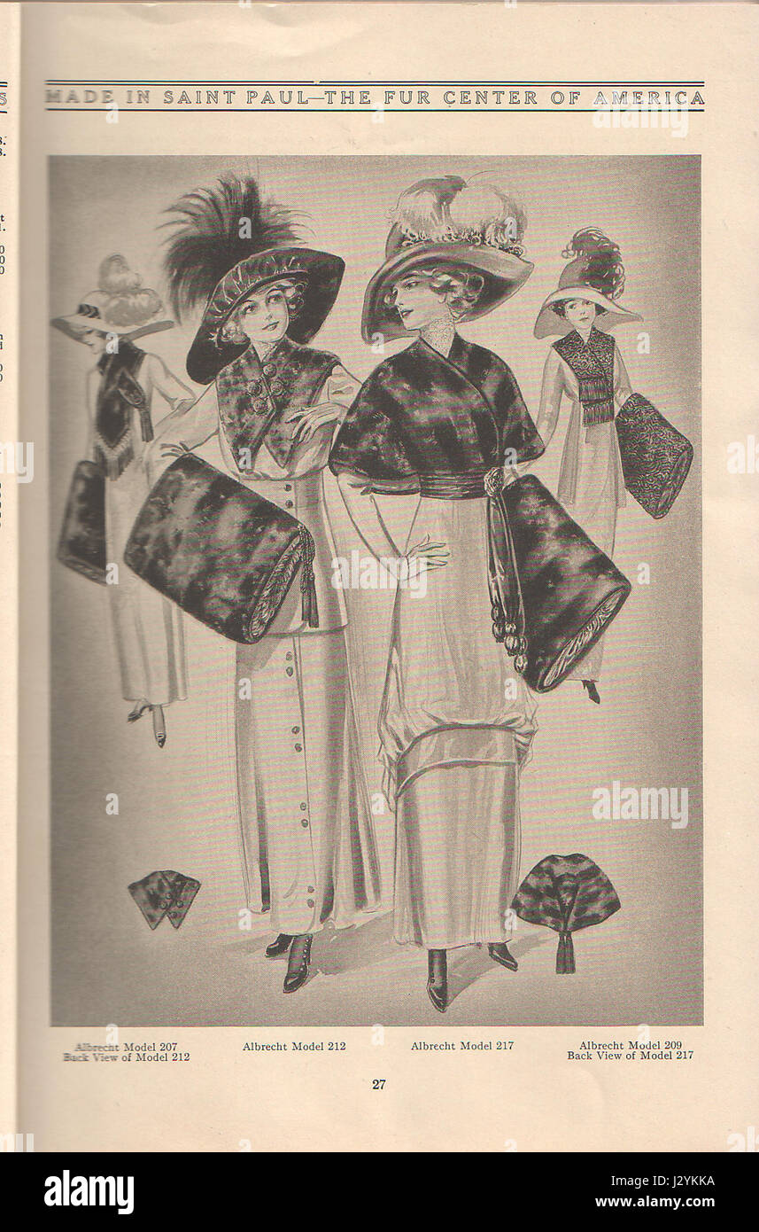 Albrecht's Fur Facts & Fashion 1912-13, Saint Paul, Minnesota -28 Stock ...