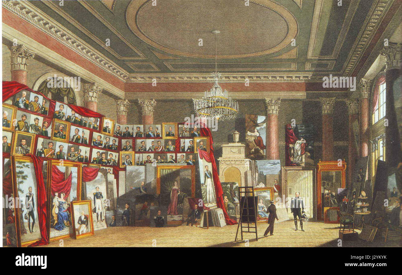 This image depicts Russian Emperor Alexander I in Dawe's workshop in ...