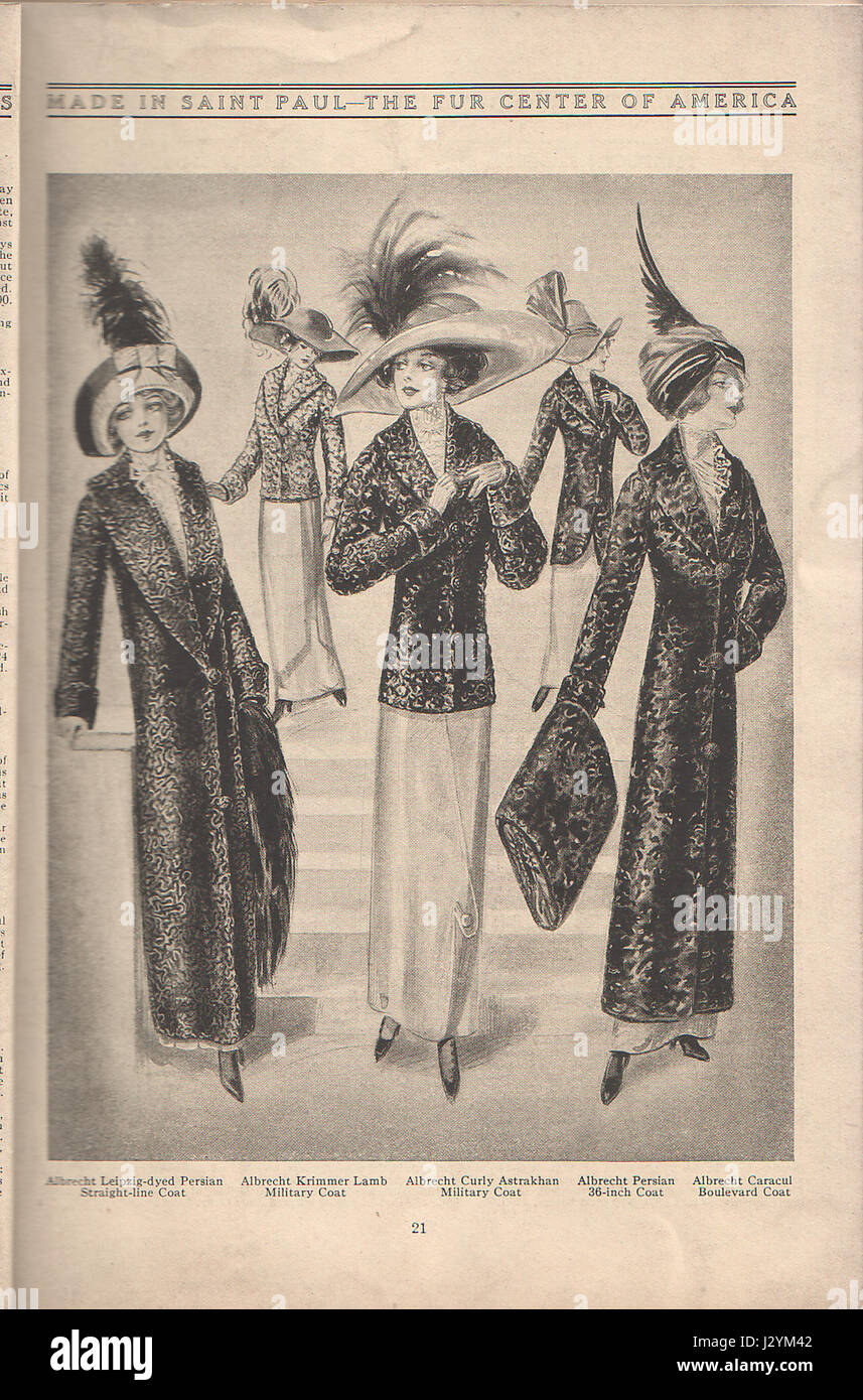 Albrecht's Fur Facts & Fashion 1912-13, Saint Paul, Minnesota -22 Stock ...