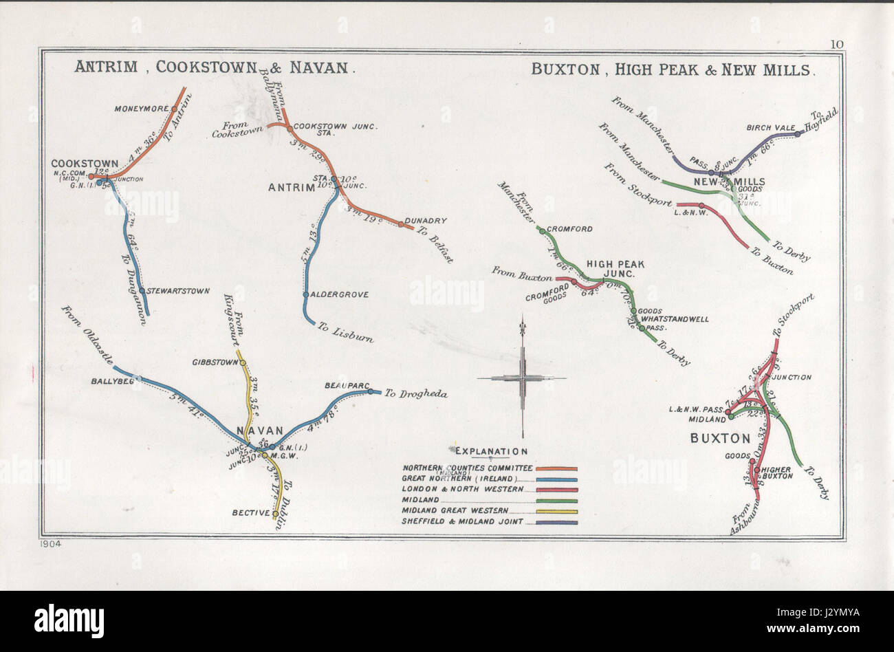 Map of cookstown hi-res stock photography and images - Alamy