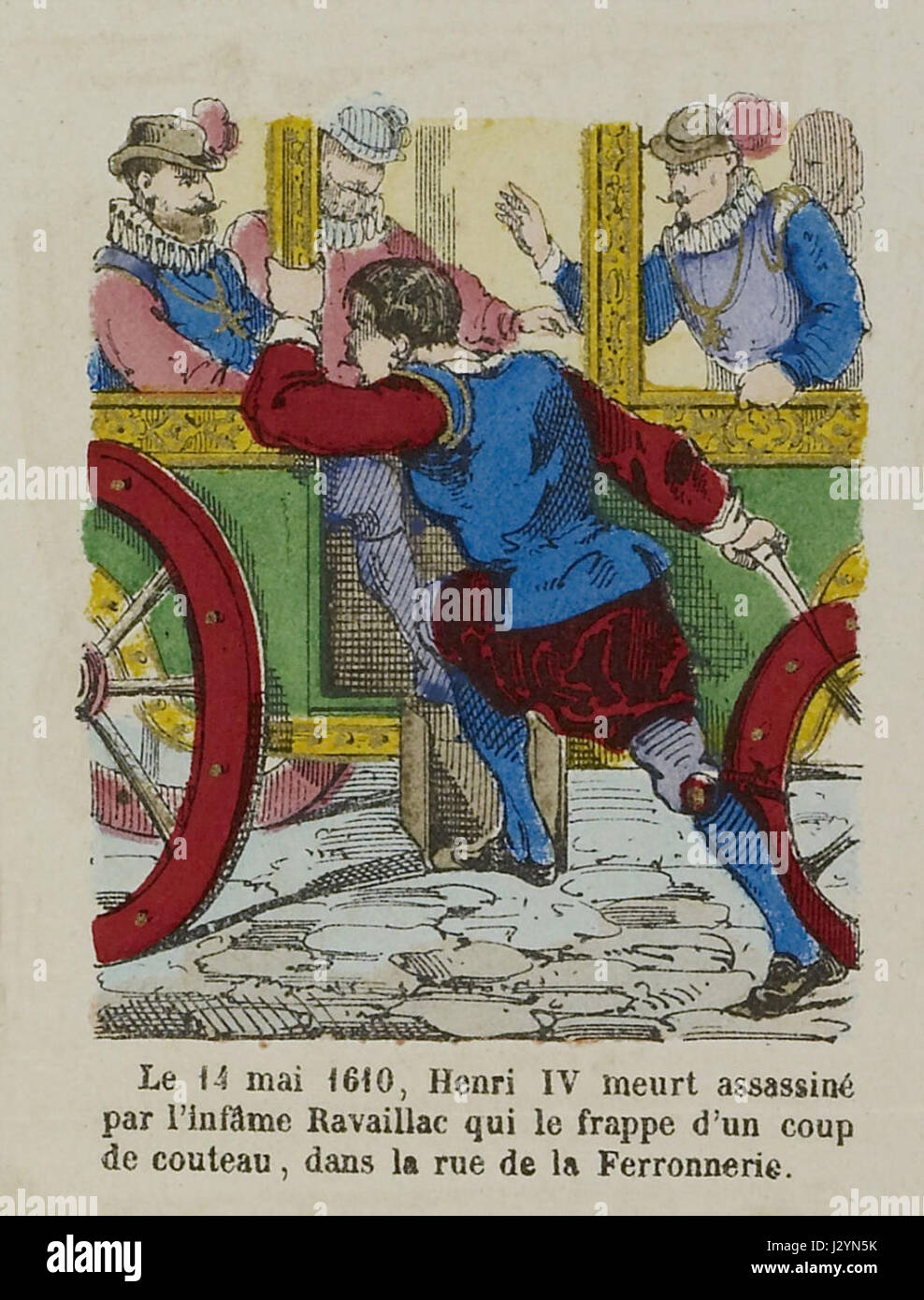 The assassination of King Henry IV of France by FranÃ§ois Ravaillac in ...