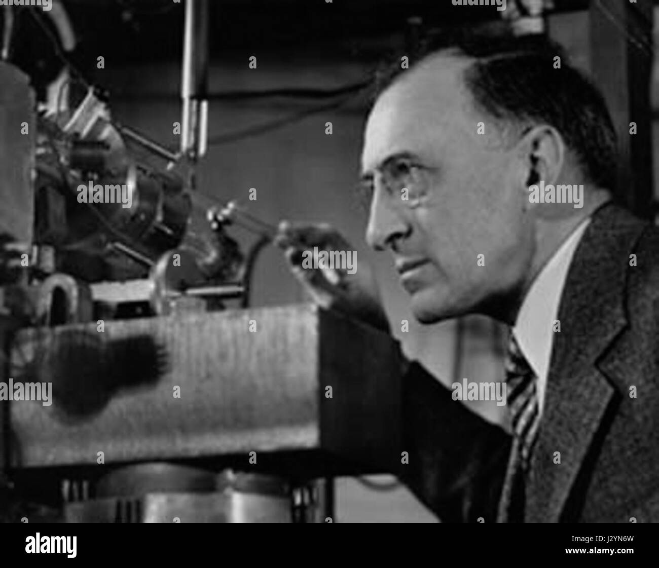 A portrait of Arthur Jeffrey Dempster, an influential figure known for ...