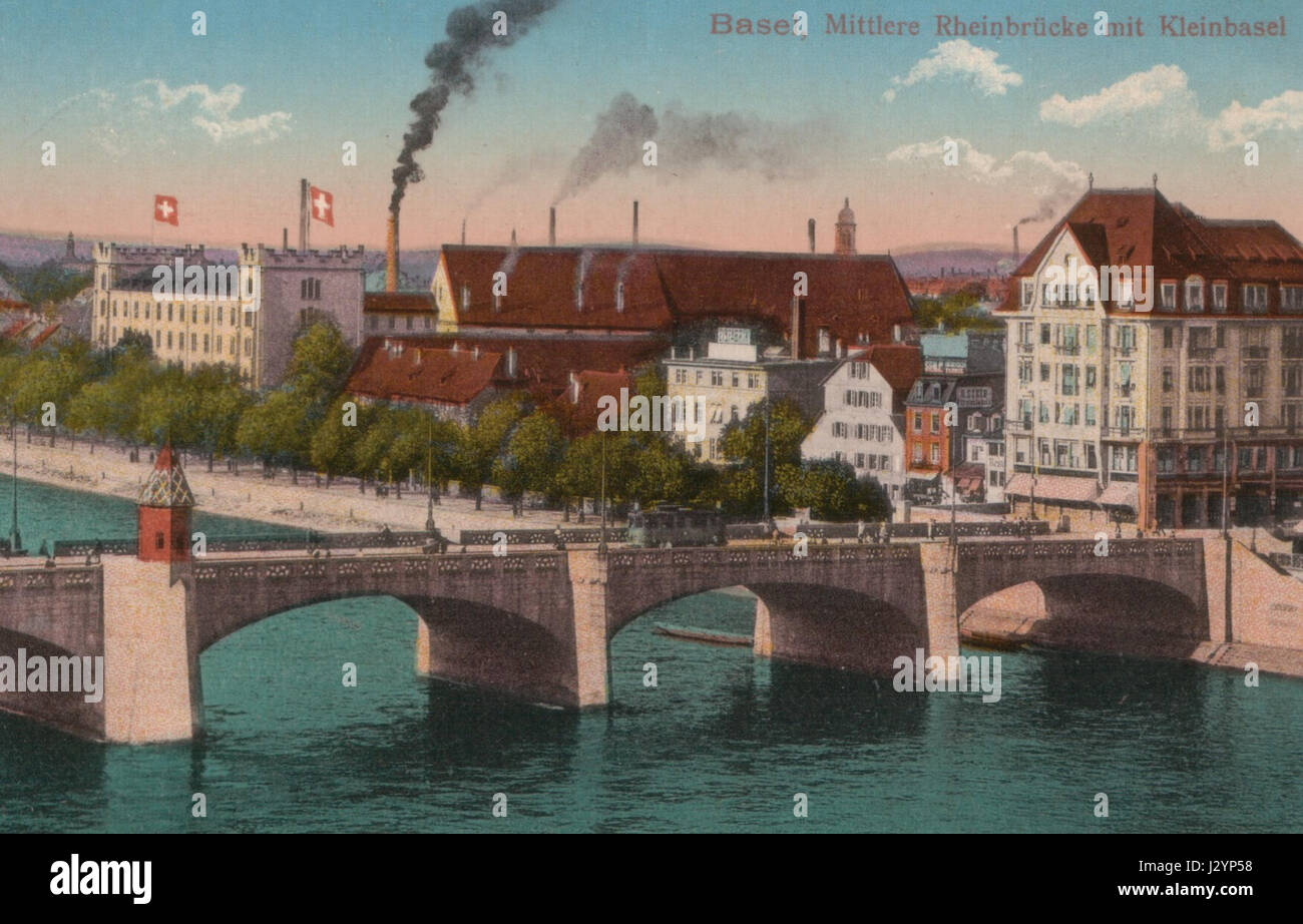 Vintage map of basel hi-res stock photography and images - Alamy