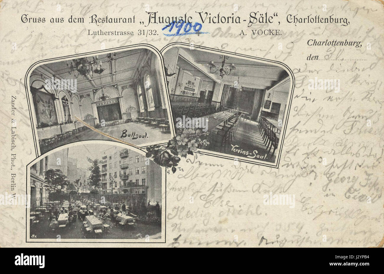 This vintage postcard from Berlin-Charlottenburg showcases the area’s ...
