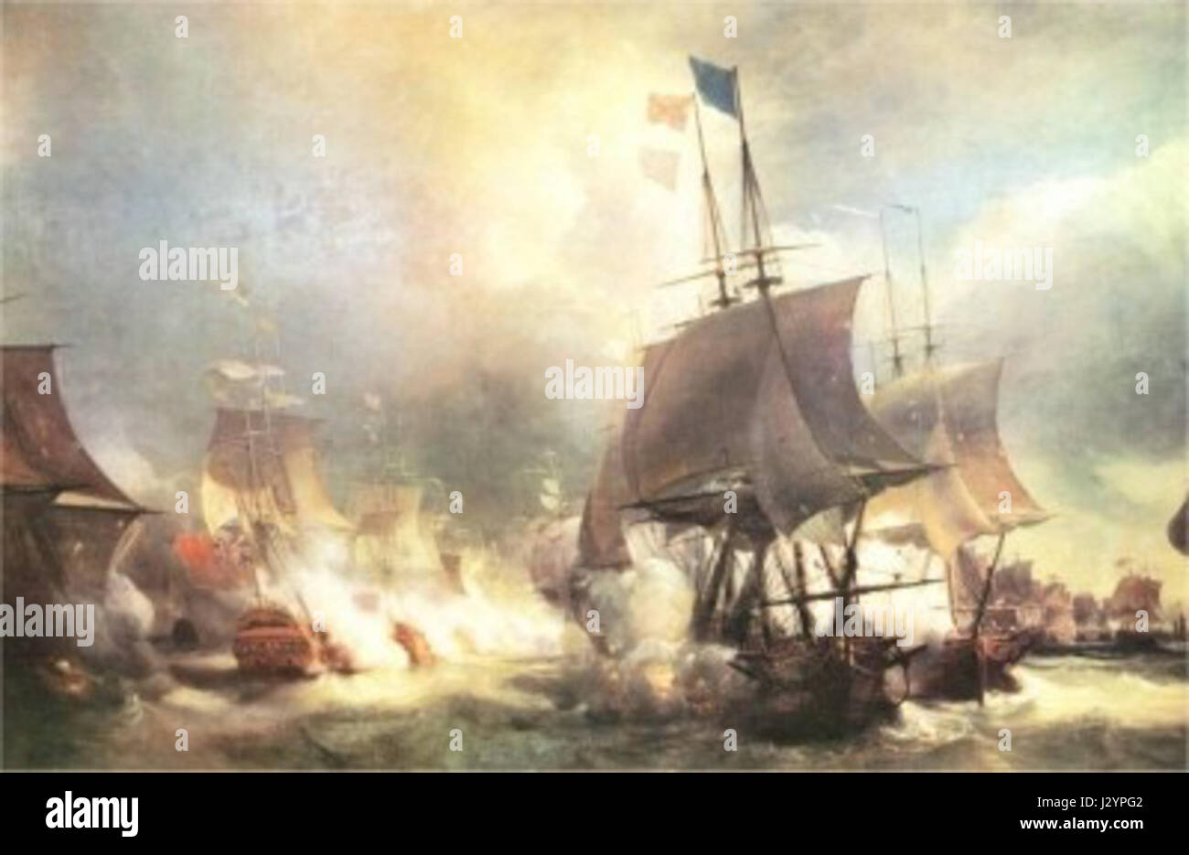 The Battle of Ouessant, fought in 1778, was a naval engagement between ...