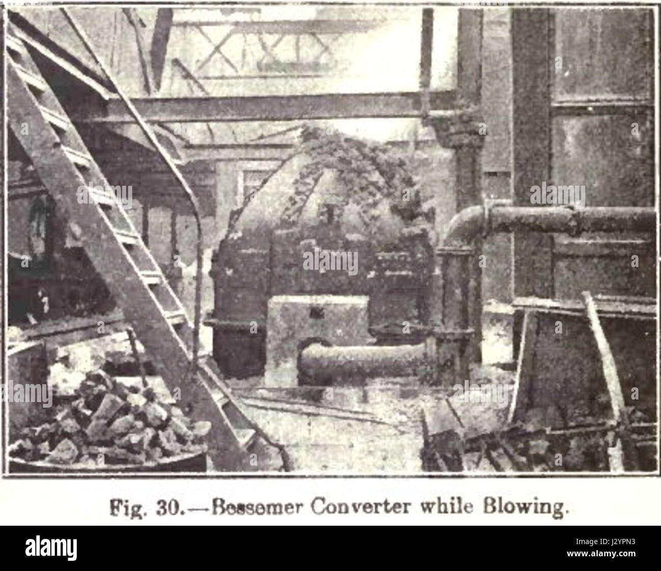 The Bessemer converter is a large steel-making furnace used to convert ...