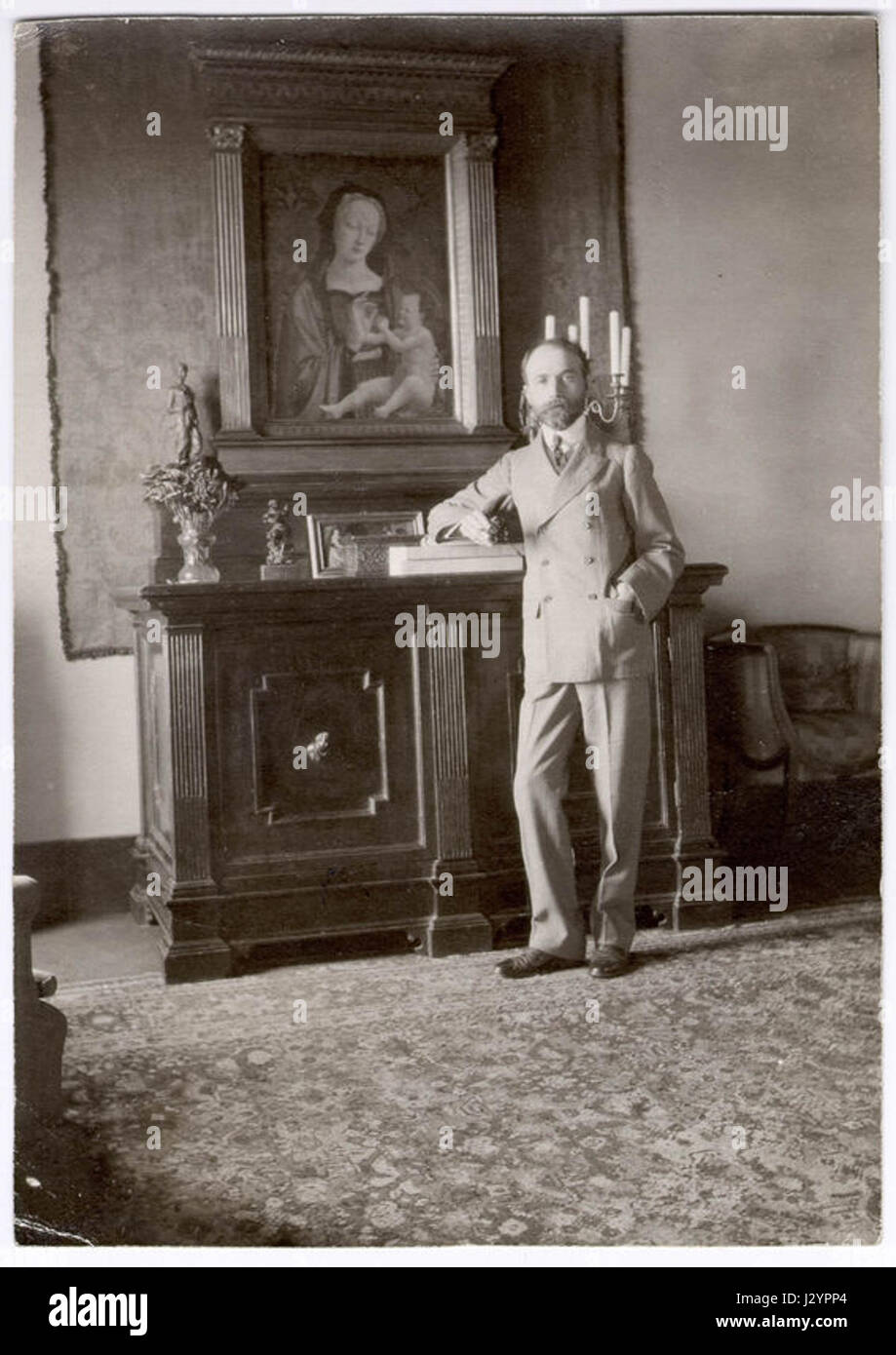 A photograph of Bernard Berenson, an influential art historian, taken ...