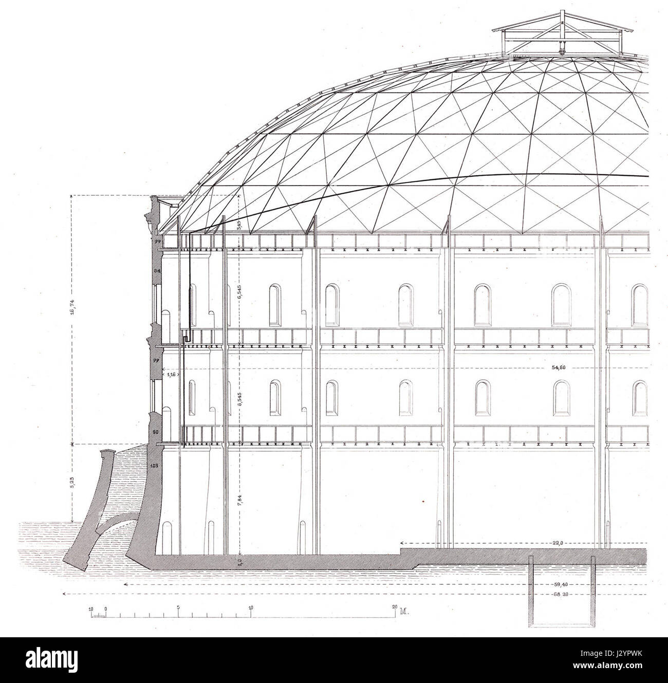 The Berlin Gasometer on Fichtestrasse is a notable industrial structure ...