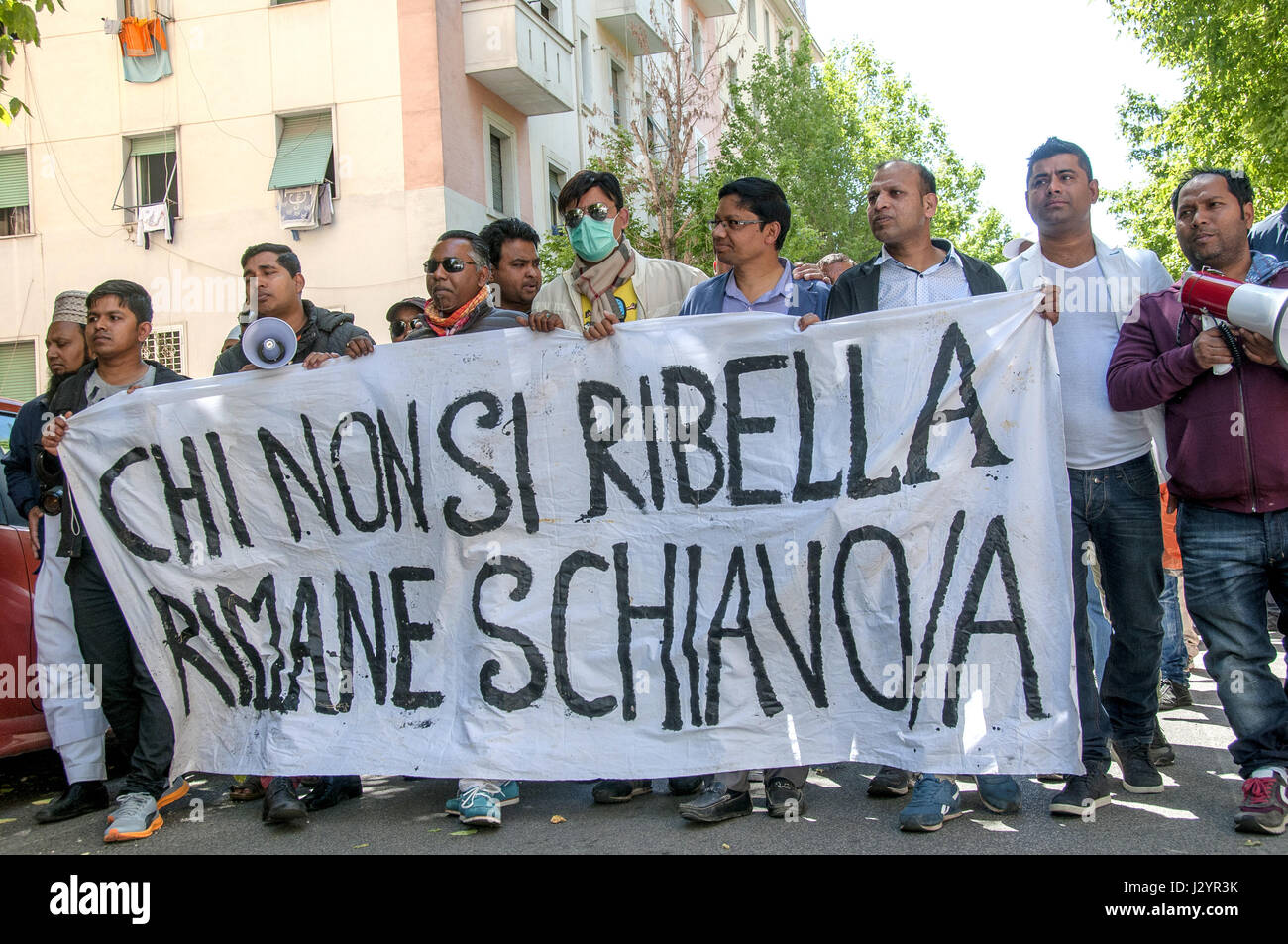 Rome, Italy. 01st May, 2017. Anti-racist solidarity demonstration on ...