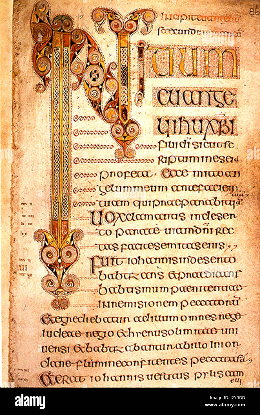 Anglo saxon gospel hi-res stock photography and images - Alamy