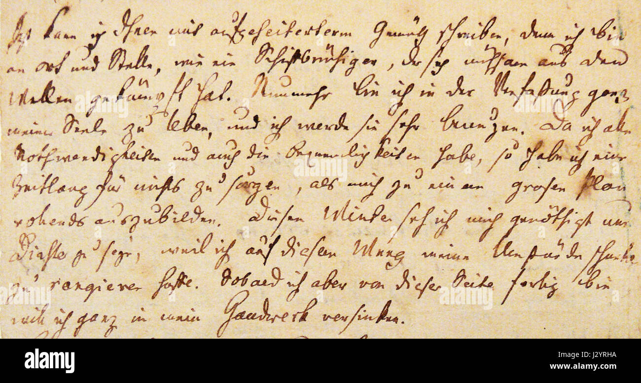 This historical document references a letter or manuscript by Friedrich Schiller, written on ...