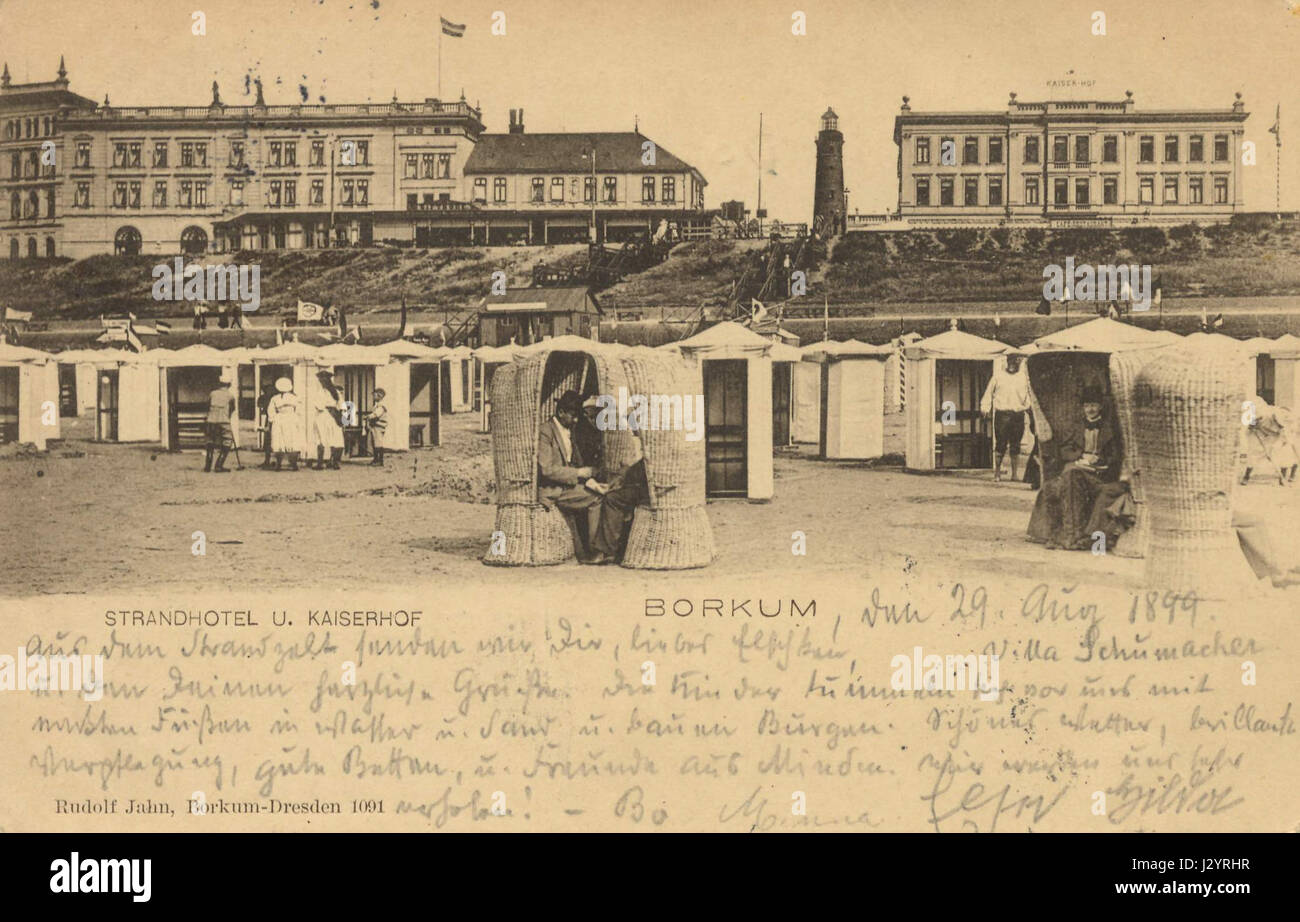 Borkum map hi-res stock photography and images - Alamy